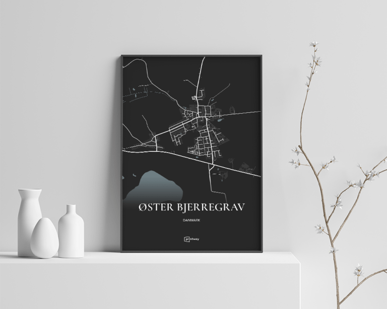 Øster Bjerregrav Plakaten | 2021 Bykort Plakater | PrintWay.dk